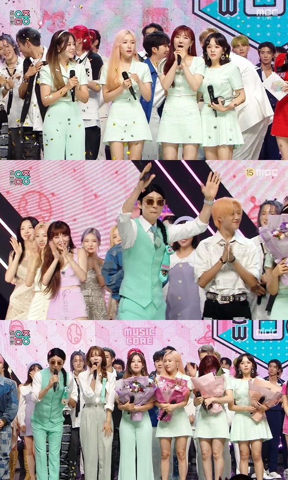 '음악중심' WSG워너비 가야G, 눈물의 1위…유재석·이미주도 '축하' [종합] (엑스포츠뉴스) - 나무뉴스