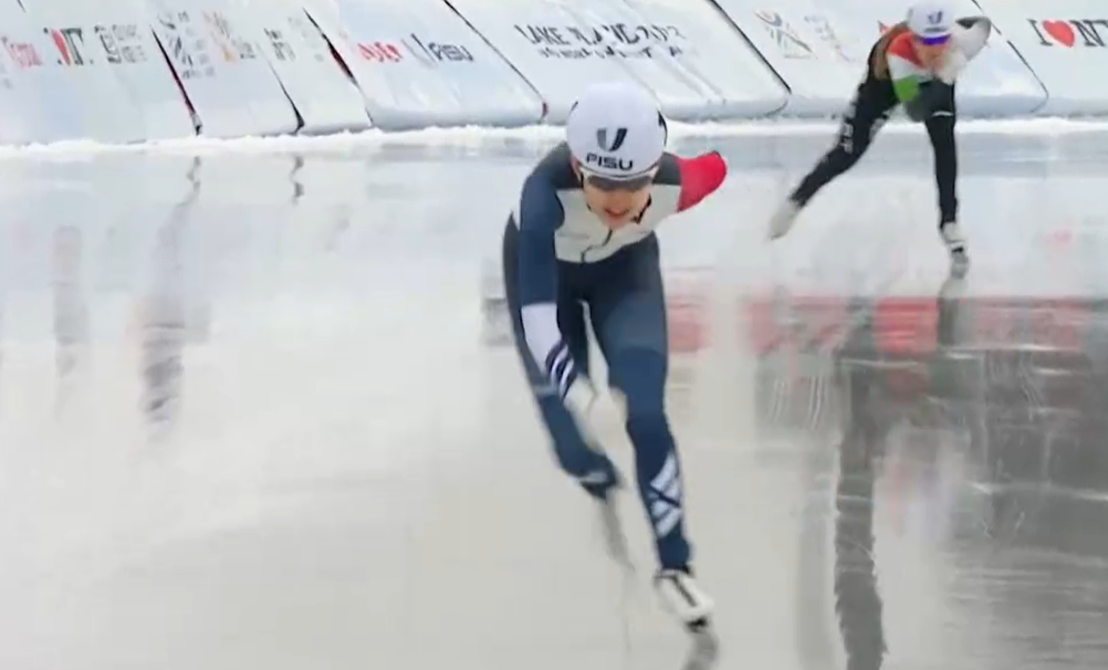 김민선, 빙속 여자 500m·혼성 계주 연달아 금메달…3관왕 '우뚝' [U대회] - 나무뉴스
