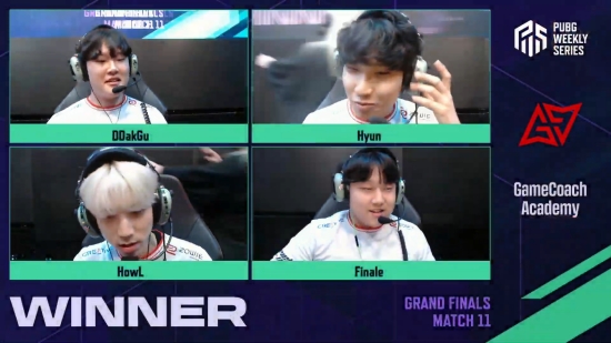 '에란겔 치킨 꿀맛!'…게임코치 아카데미, 그랜드 파이널 11매치 승리 (PWS 1) - 나무뉴스