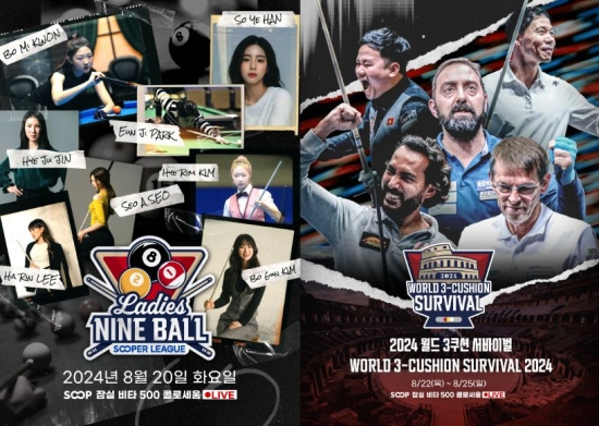 '토브욘 브롬달→조명우'…SOOP, 8월 '월드 3쿠션 서바이벌' 개최 - 나무뉴스