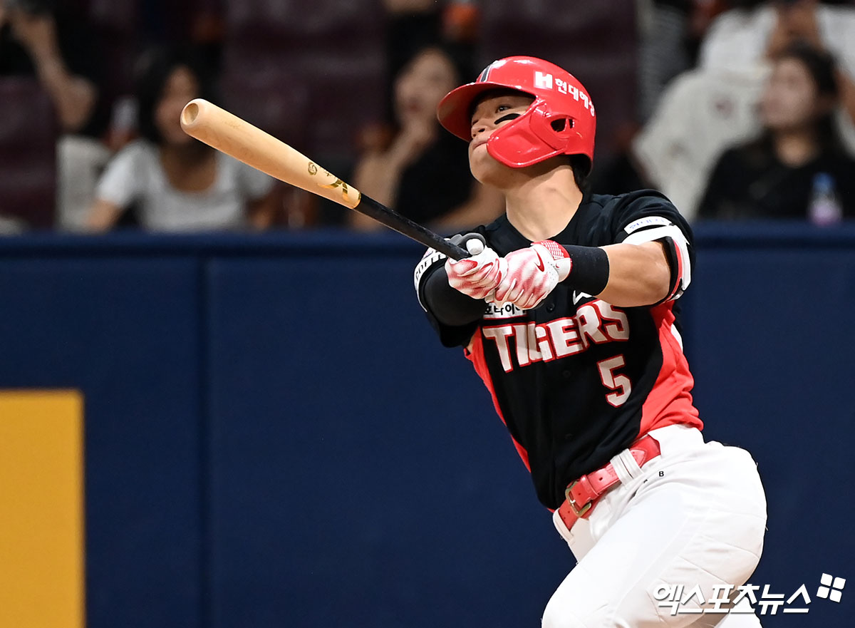 김도영, 역대 최연소 '30-30' 달성 임박…20세 KBO 리그 '9번째 대기록' 정조준 (엑스포츠뉴스) - 나무뉴스