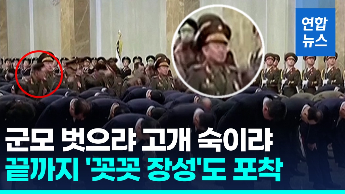 [영상] 김정일 입상에 고개 숙인 김정은…군 장성들 왜 우왕좌왕? (연합뉴스) - 나무뉴스
