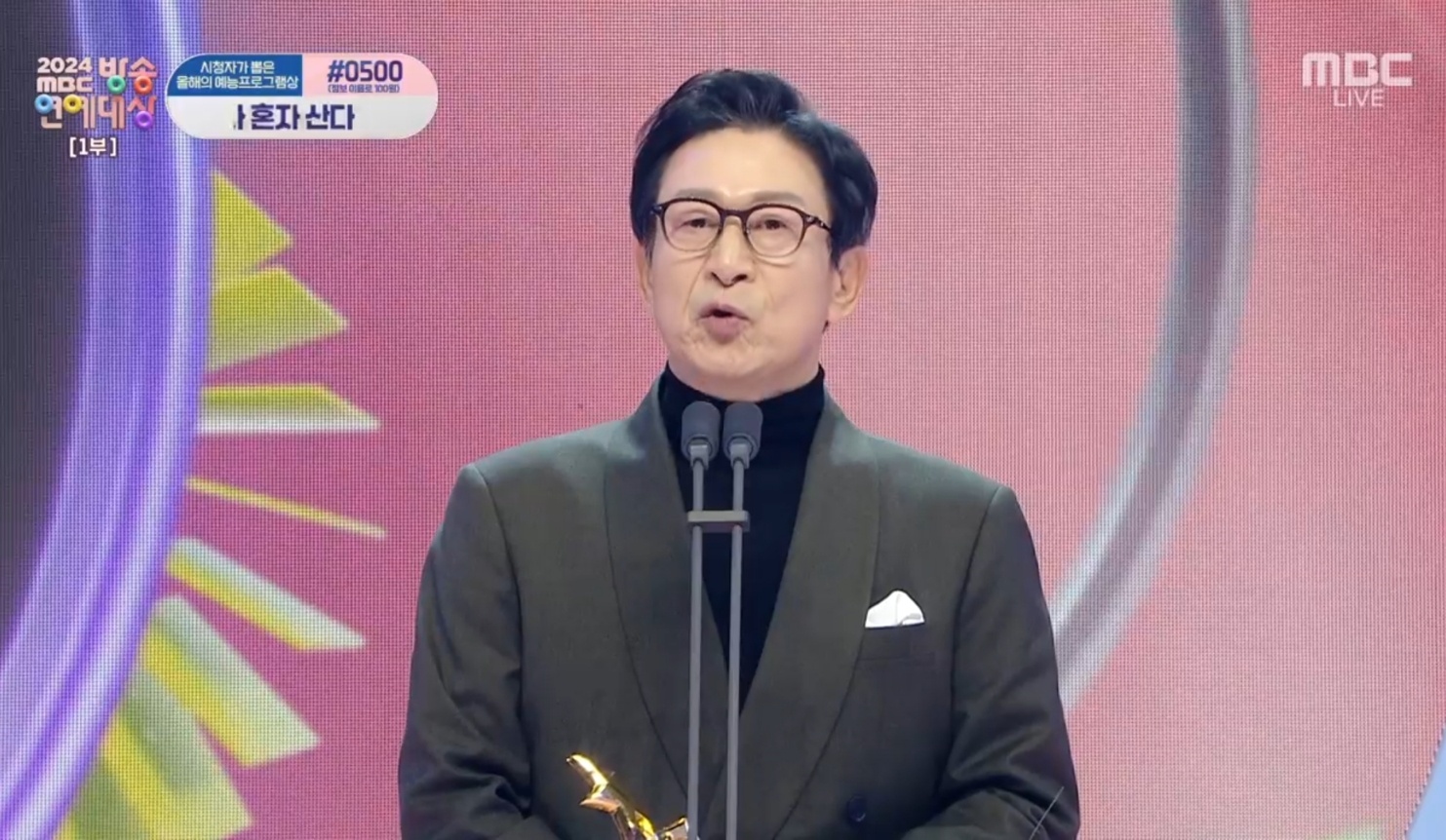 김응수 "대상 후보로 알고 왔는데"…5년만 값진 '특별상' [MBC 방송연예대상] (엑스포츠뉴스) - 나무뉴스