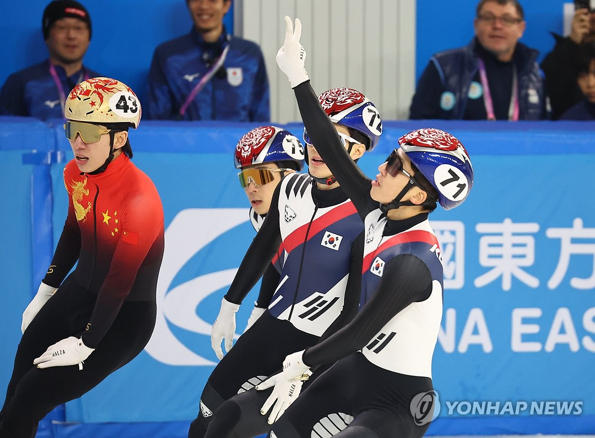 쇼트트랙 박지원, 하얼빈 AG 남자 1,500m 우승…장성우 동메달 (연합뉴스) - 나무뉴스
