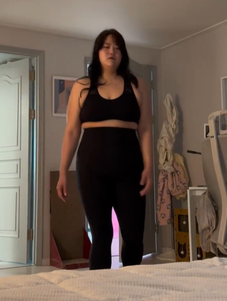 '150kg' 미나 시누이, '66kg' 감량 후 당당 브라톱 패션..."몸짱 올케 덕" - 나무뉴스