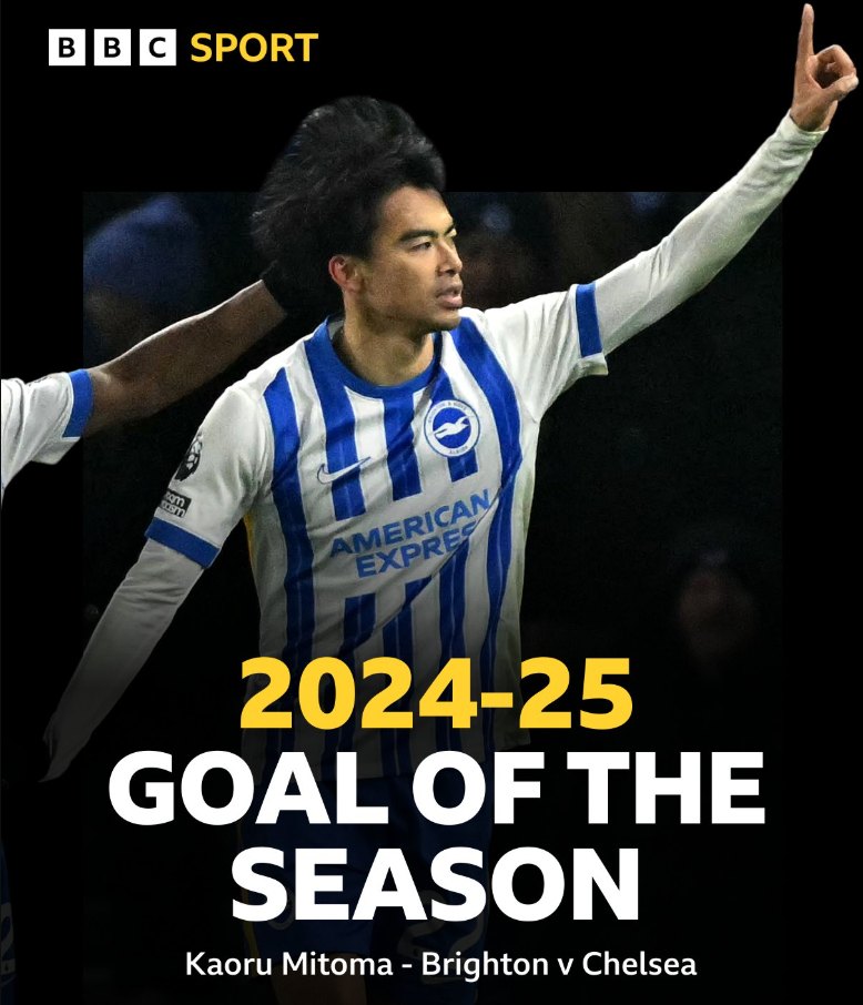 日 미토마, EPL 1위 대충격!…2024-25시즌 EPL 베스트 골로 선정→"메시 닮았어, 터치+마무리 모두 환상적" (엑스포츠뉴스) - 나무뉴스