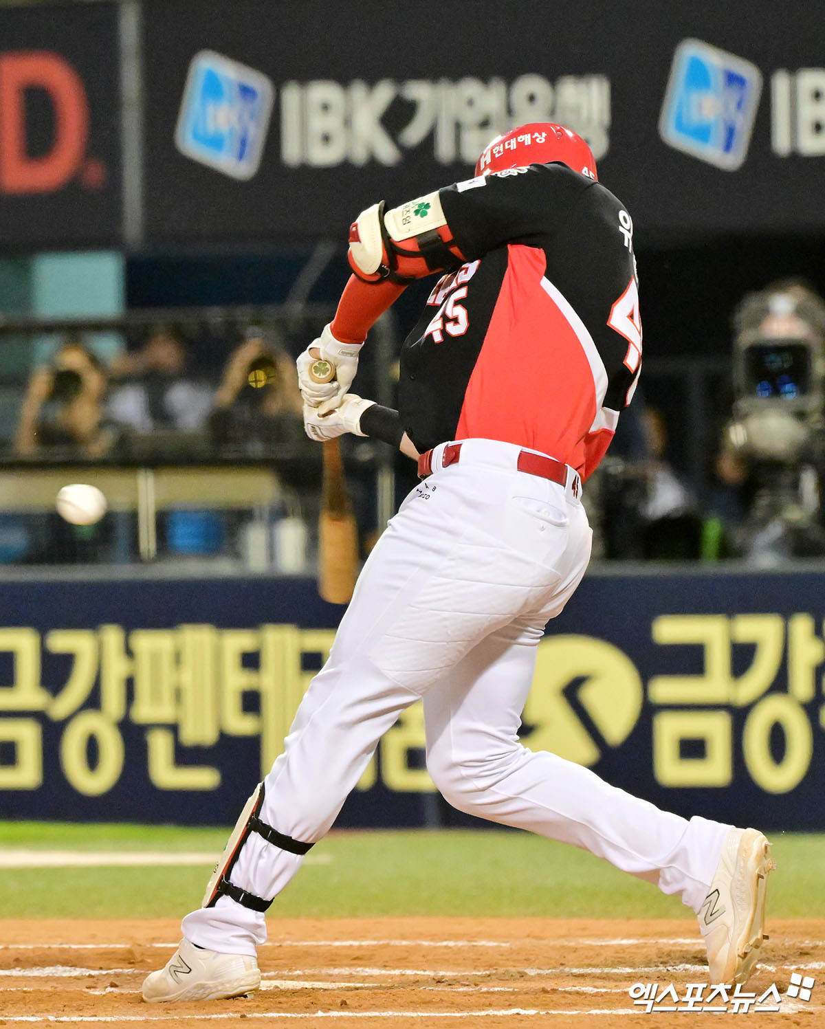 위즈덤 ‘제대로 맞았다’[포토] - 나무뉴스