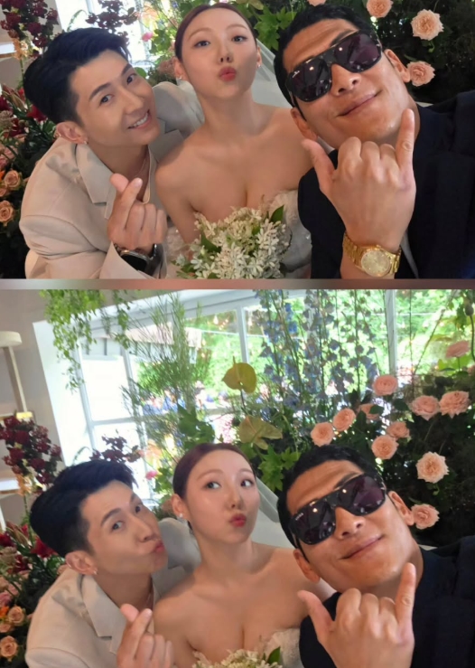 민 결혼식에 'JYP 출신' 총출동…미쓰에이 '재회'·2AM '축가' [엑's 이슈] (엑스포츠뉴스) - 나무뉴스