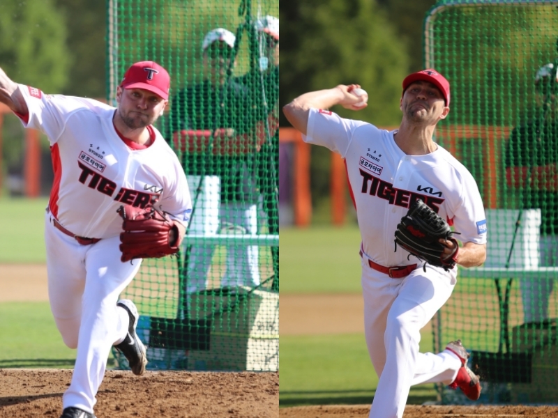 KIA 새 외인 크로우-네일, 첫 라이브피칭서 최고구속 148km…"착실하게 빌드업 중" (엑스포츠뉴스) - 나무뉴스