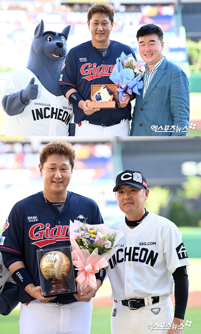 '마패+기념구' SSG의 은퇴투어 선물, '조선의 4번타자+첫 홈런' 의미 모두 담았다 - 나무뉴스