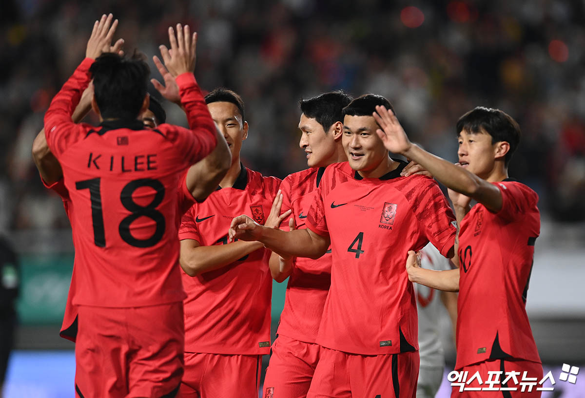 '1402일 만에 A매치 골' 김민재 "강인이 킥, 워낙 좋았어…머리 대니 들어가더라" [현장인터뷰] - 나무뉴스