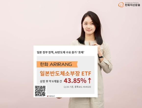 한화운용, 日반도체소부장 ETF 수익률 44%…"닛케이지수의 곱절" - 나무뉴스
