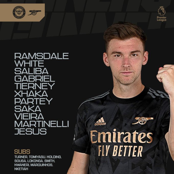 '파티 복귀' 아스널, 브렌트포드 원정 선발 명단 발표 [PL 8R 라인업] (엑스포츠뉴스) - 나무뉴스