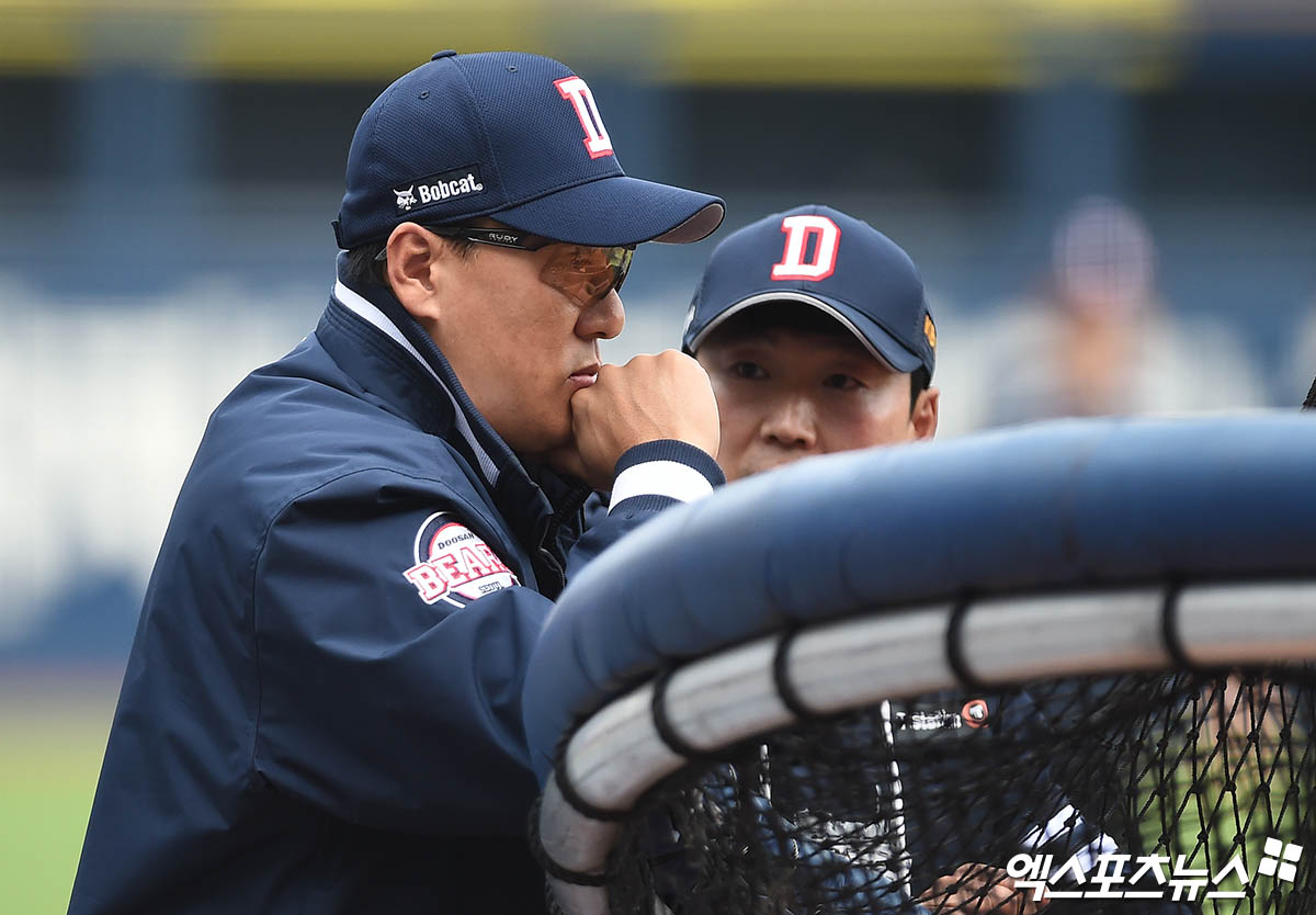NC 박건우 선발인데 두산은 김재환 제외, 이승엽 감독 "우리가 해왔던 대로 한다" [WC1] (엑스포츠뉴스) - 나무뉴스
