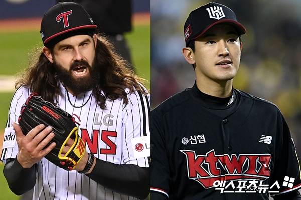 'PS 잠실 불패' 켈리 vs 'PO 구원자' 고영표, LG 'V3'와 KT '기적'의 향방은? [KS5] (엑스포츠뉴스) - 나무뉴스