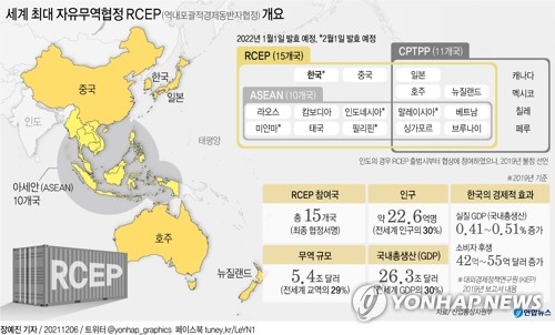 '메가 FTA' RCEP 발효…통상영토 확대로 수출증가 기대 - 나무뉴스