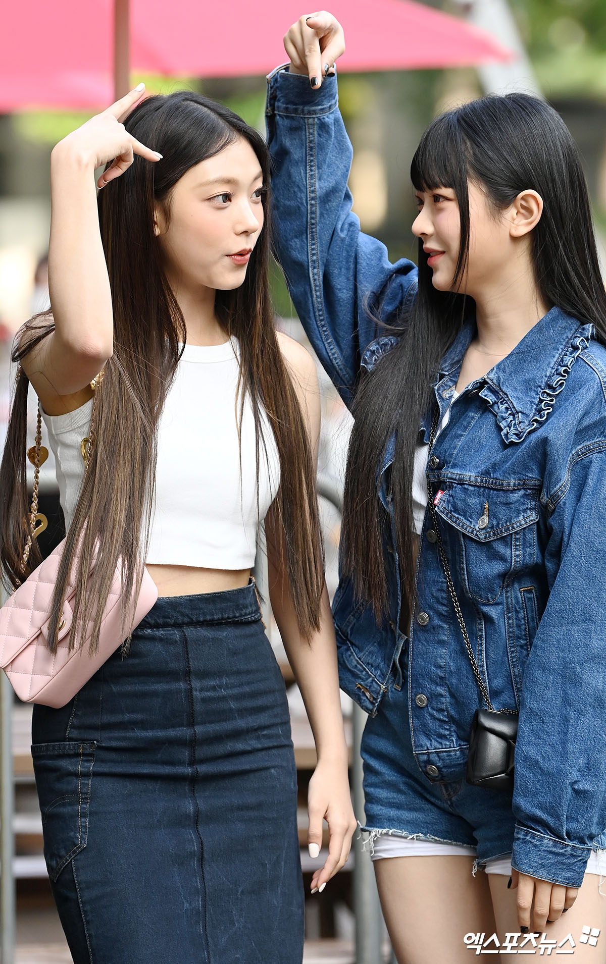 뉴진스 해린 하니 체리피스는 이렇게[엑s Hd포토] 나무뉴스