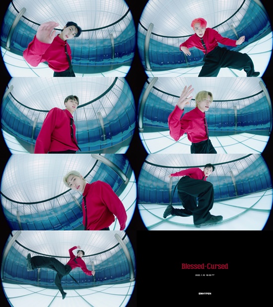 '컴백 D-1' 엔하이픈, 신곡 'Blessed-Cursed' MV 두 번째 티저 공개 - 나무뉴스